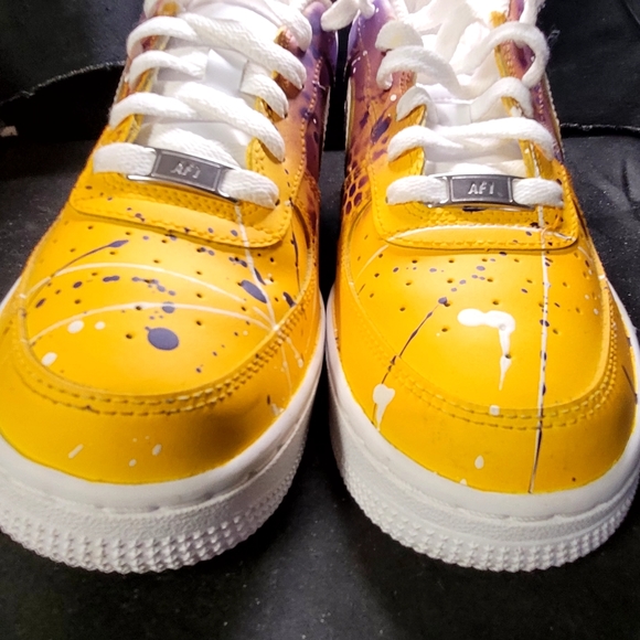 Nike | Shoes | Custom Painted Kobe Bryant Nike Air Force S | Poshmark